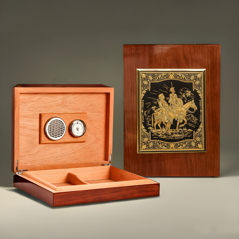 Купити х'юмідор "Дон Кіхот і Санчо Панса" від Anframa (ручна позолота ...